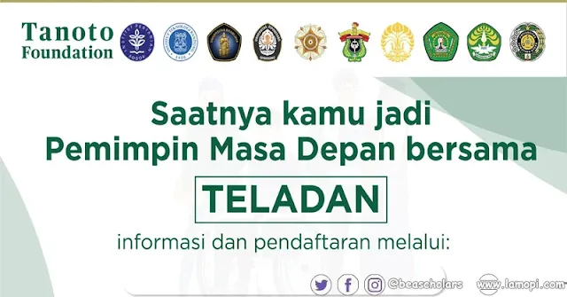 Beasiswa TELADAN Tanoto Foundation 2024 Untuk Mahasiswa S1 - LAMOPI Beasiswa TELADAN Tanoto Foundation 2024 Untuk Mahasiswa S1 - LAMOPI